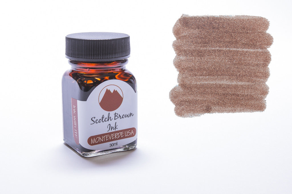 Monteverde Scotch Brown Fountain Pen Ink Sample | Knight's Writing Co ...